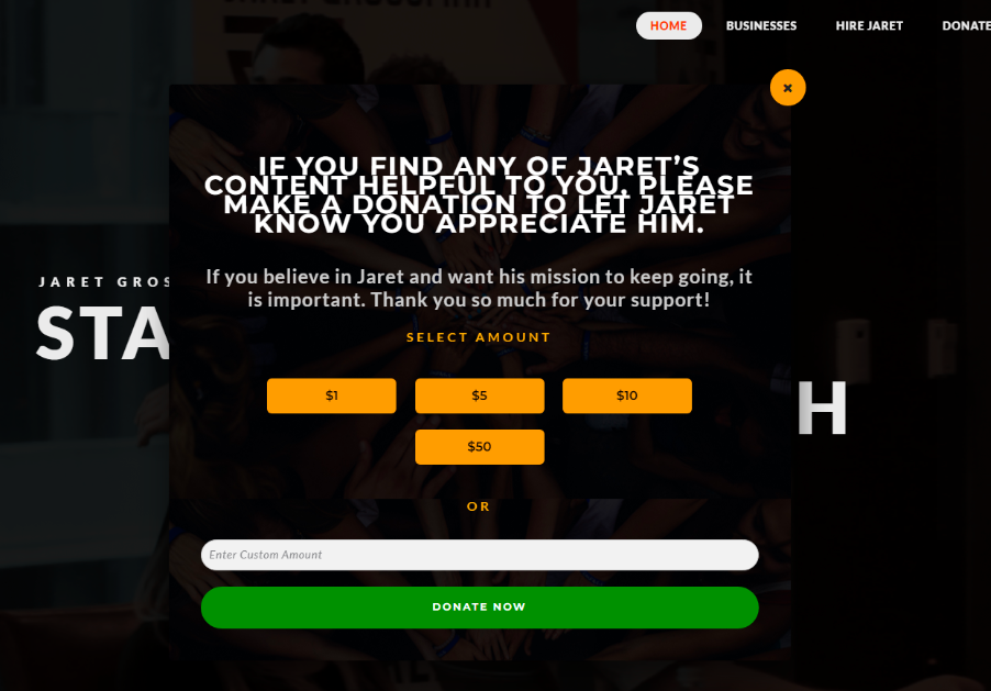 Donation Plugin – Donation Plugin Prompting Users to Donate